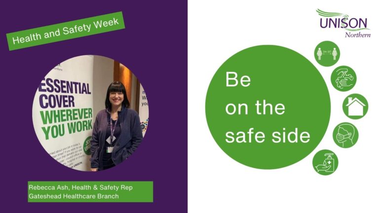 Blog: Health & Safety interview with Rebecca Ash - UNISON Northern