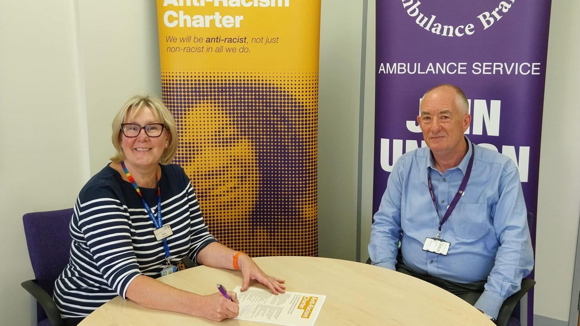 North East Ambulance Service sign UNISON's Anti-Racism Charter - UNISON ...