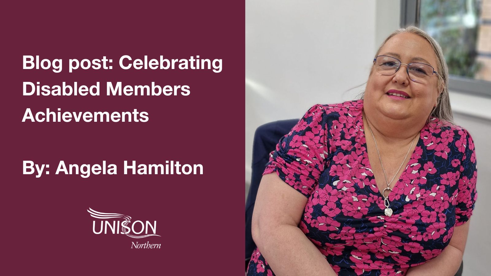 Blog post: Celebrating Disabled Members achievements by Angela Hamilton ...